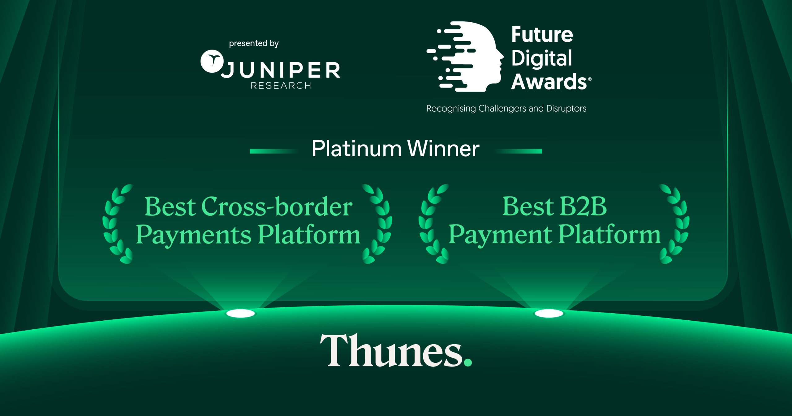 Thunes Announces Double Platinum Win at Juniper Research Future Digital ...
