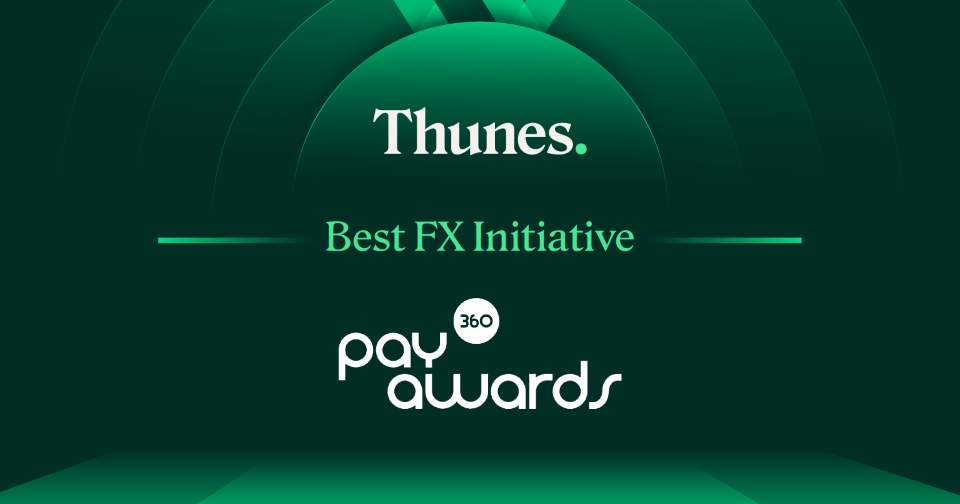 Thunes Wins Best FX Initiative at the Pay360 Awards 2025 - Thunes